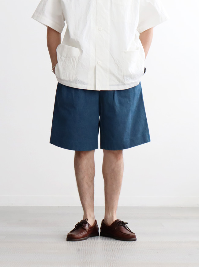 YAECA ヤエカ TWO TUCK DENIM SHORTS (13634) -ナイモノねだり