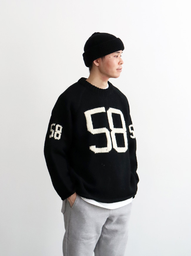 ONE FIFTH(ワンフィフス) HANDKNIT 2PLY RAGLAN SLEEVE -No.58