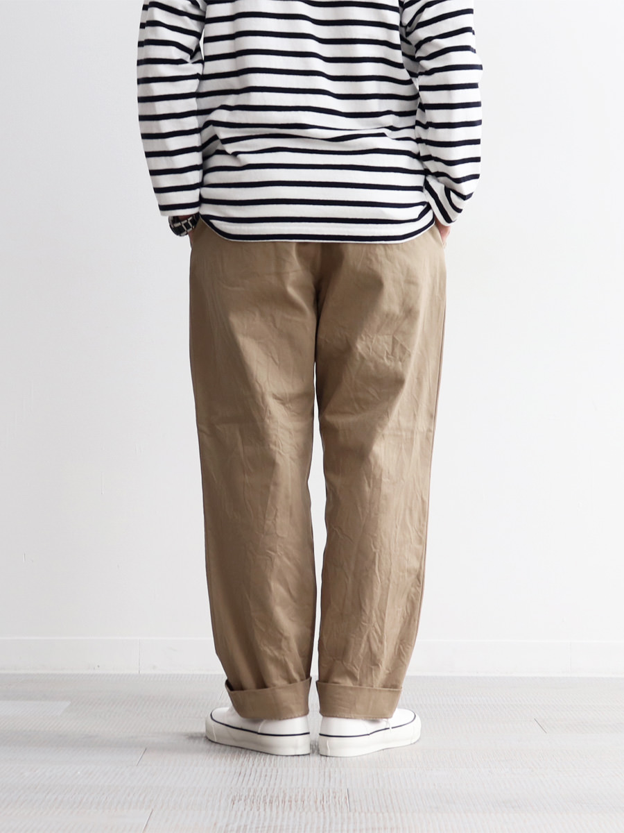 YAECA ヤエカ CHINO CLOTH PANTS -TUCK TAPERED (14605)