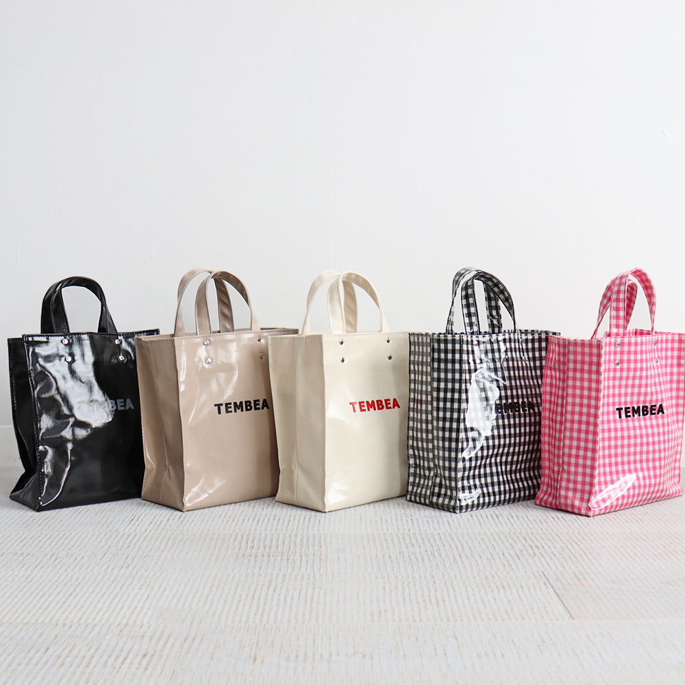 TEMBEA（テンベア）PAPER TOTE SMALL -CANVAS PVC COAT